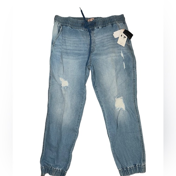 CP Jeans | Jeans | Nwt Cp Jeans Denim Jogger High Waisted Draw String ...